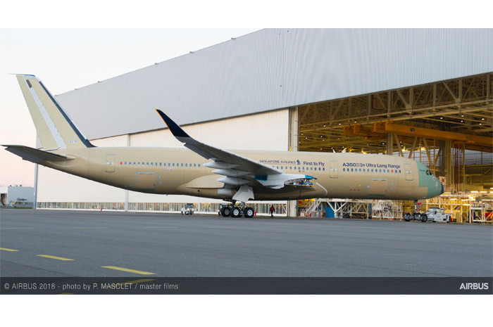 Primeiro A350 XWB Ultra Long Range faz sua estreia - M&E | Mercado e ...