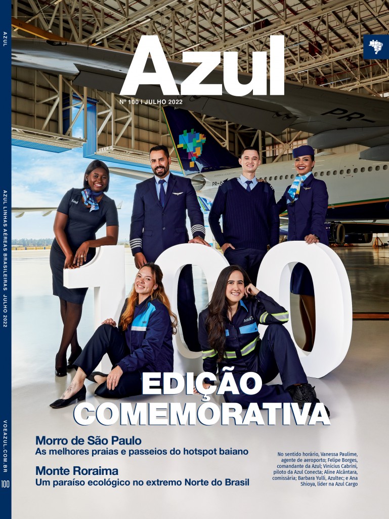 Revista Azul chega em sua 100ª edição com conteúdo comemorativo