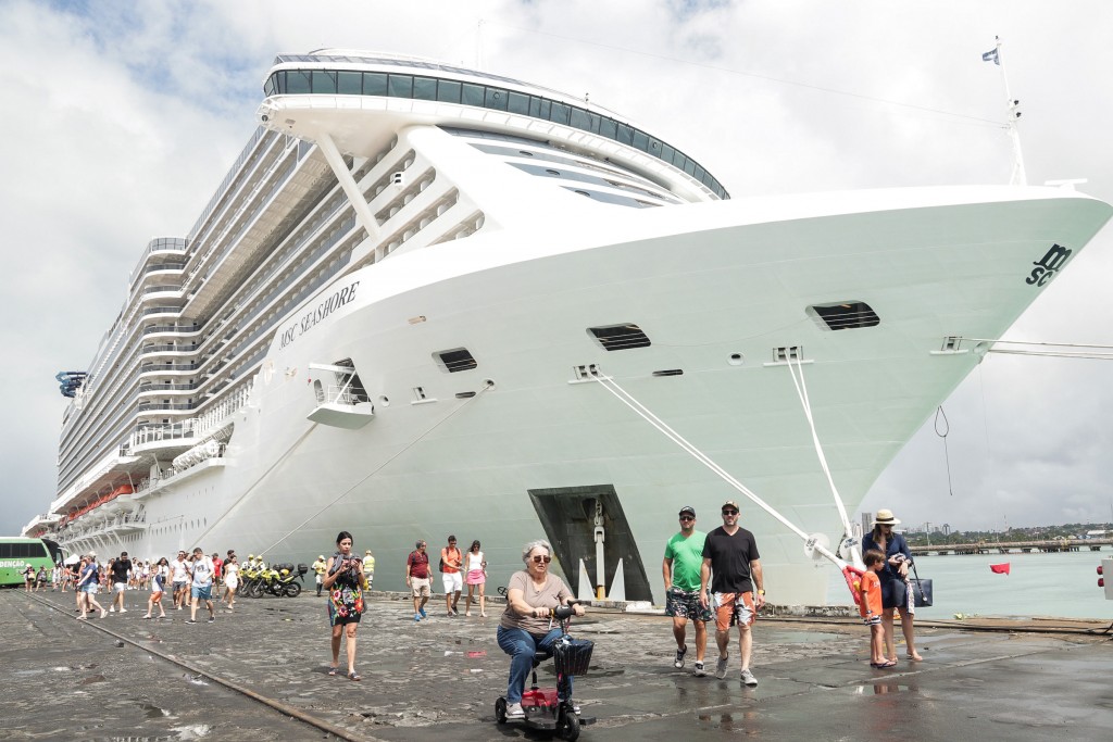 Alagoas recebe o MSC Seashore, maior navio de cruzeiro da história do ... Alagoas recebe o MSC Seashore, maior navio de cruzeiro da história do ...