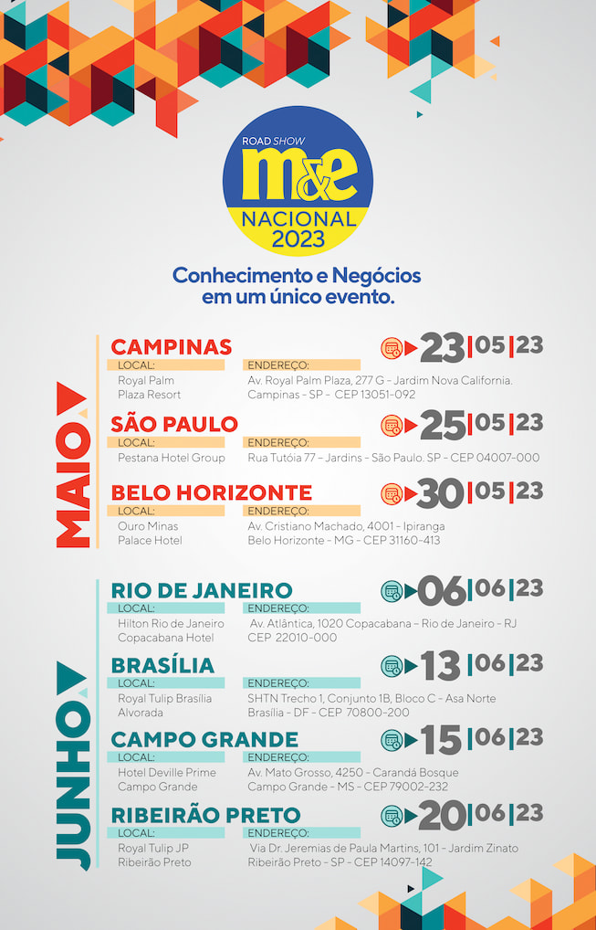 Roadshow M&E Nacional 2023 – Agenda