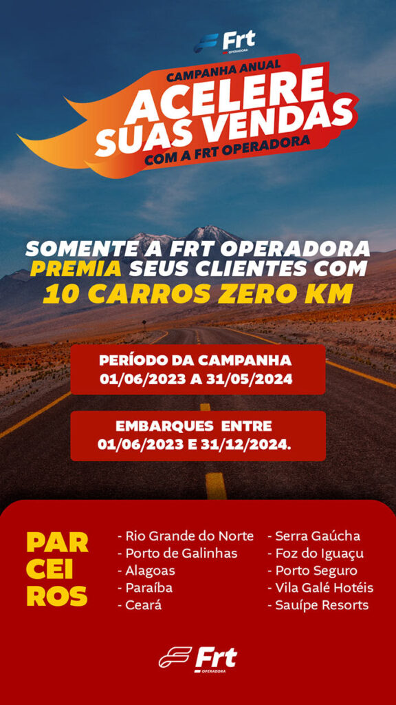 Frt Operadora lança super campanha de vendas para comemorar 22 anos de ...