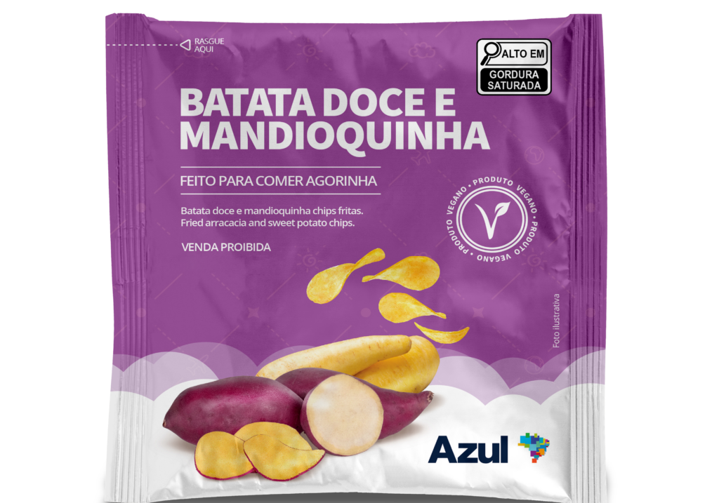 Azul lança novo snack a bordo de seus voos - M&E | Mercado e Eventos