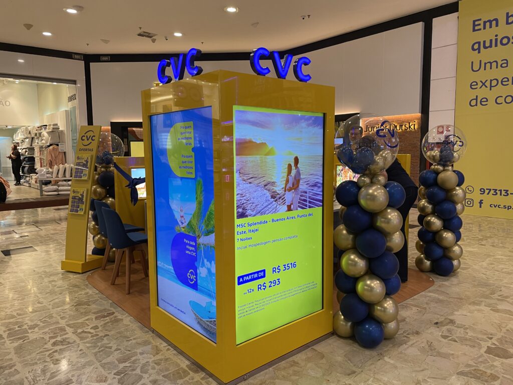 Focada na expansão, CVC lança novo formato de quiosque em Santo André ...