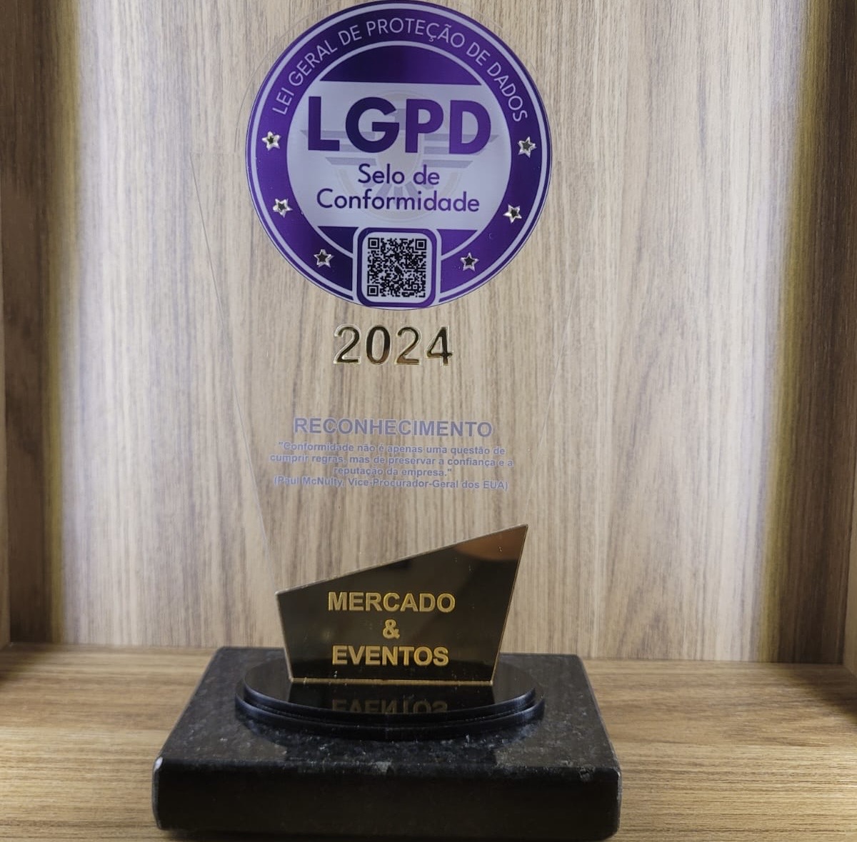 M&E conquista o “Selo de Conformidade” da LGPD em 2024 - M&E | Mercado e Eventos